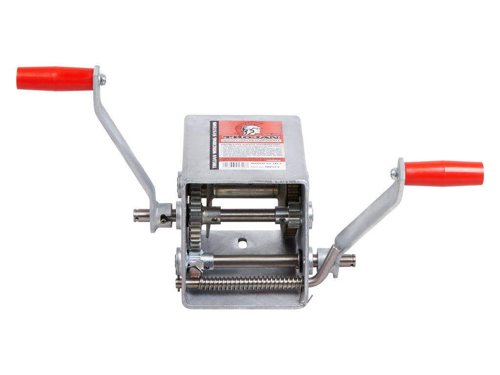 Trojan Manual Trailer Winch Kit 15:1 (6mm x 10m Wire Rope) – Autotrailer