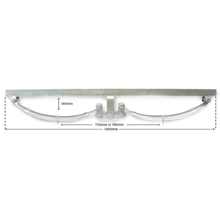 Trojan Tandem Spring Set - Eye to Eye Rocker 2500KG Mounted – Autotrailer